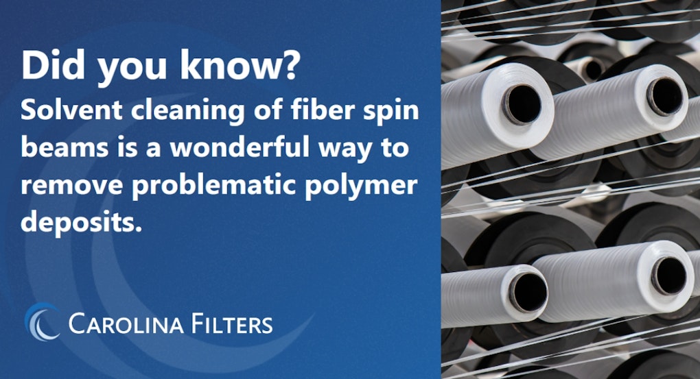Cleaning Fiber Spin Beams | Carolina PEC